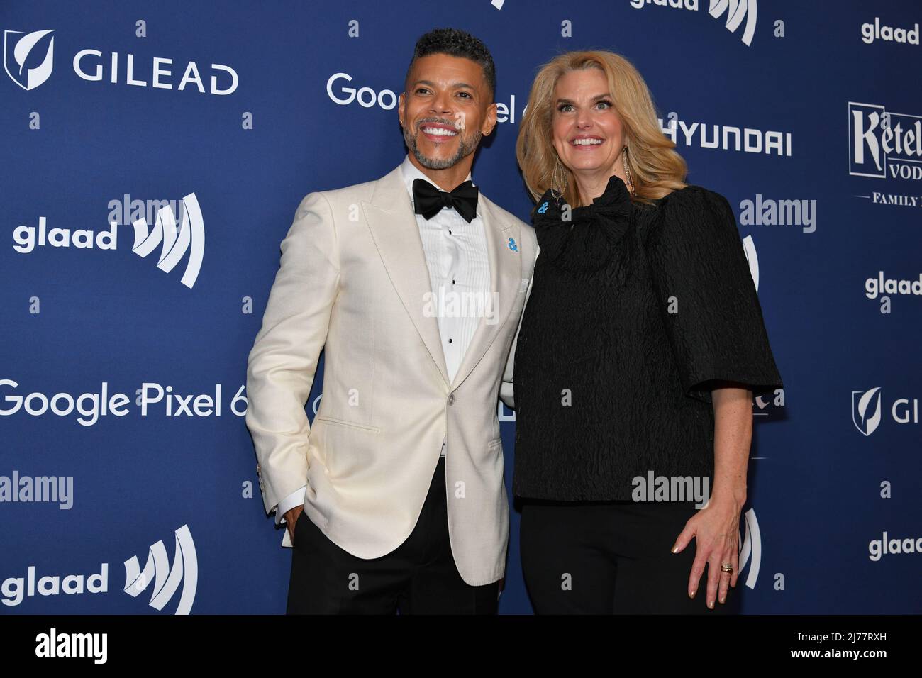 Wilson Cruz and Sarah Kate Ellis, president and chief executive officer ...