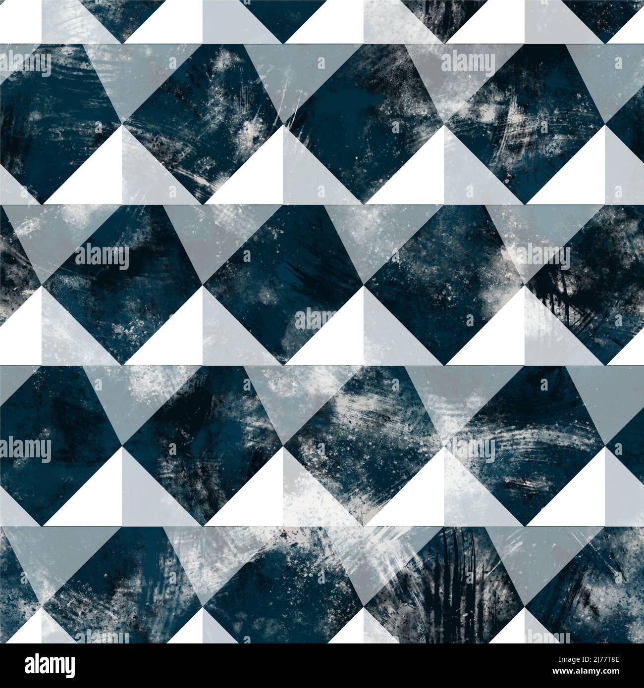 Seamless navy blue and white abstract grungy seamless surface pattern ...