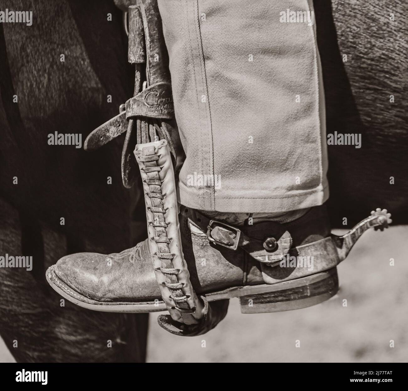 Cowboy boots spurs hi-res stock photography and images - Alamy
