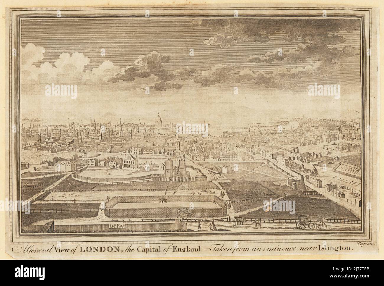A General View of London, the Capital of England, taken from an ...