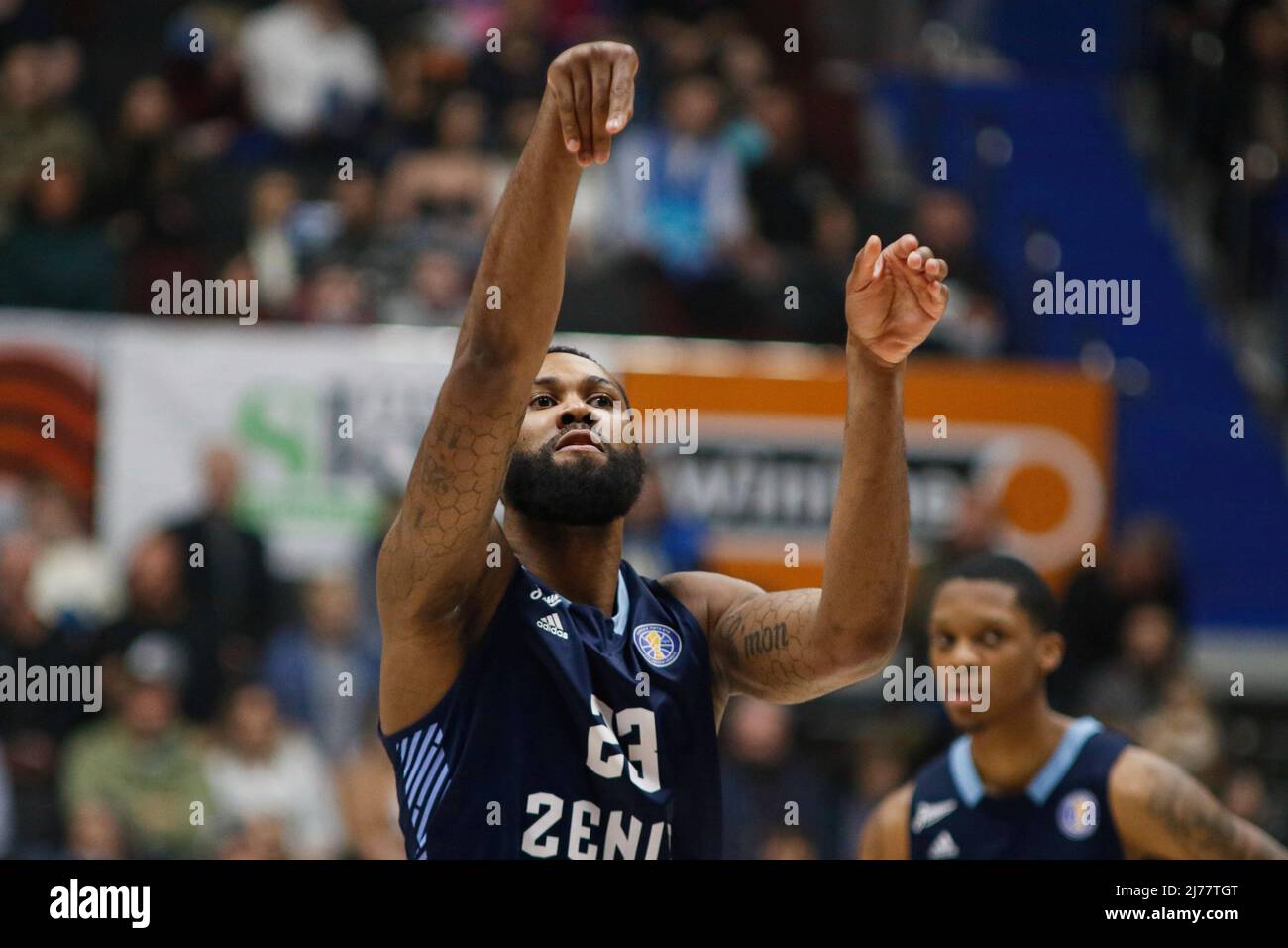 Eric Buckner (No.23) of Zenit in action during the first match 1/2 ...