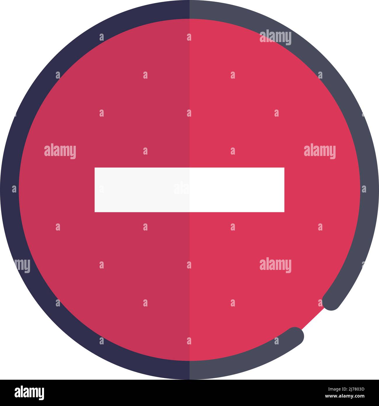 Modern stop icon. Traffic sign. Editable vector Stock Vector Image ...