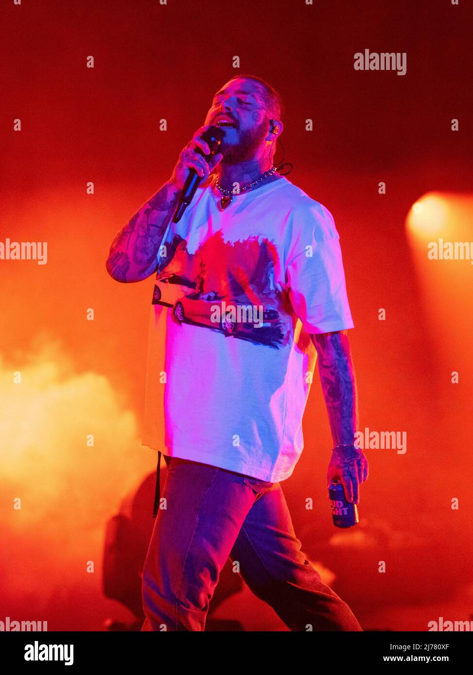 HOLLYWOOD, FL - MAY 5: Post Malone performs during the Formula 1 Miami ...