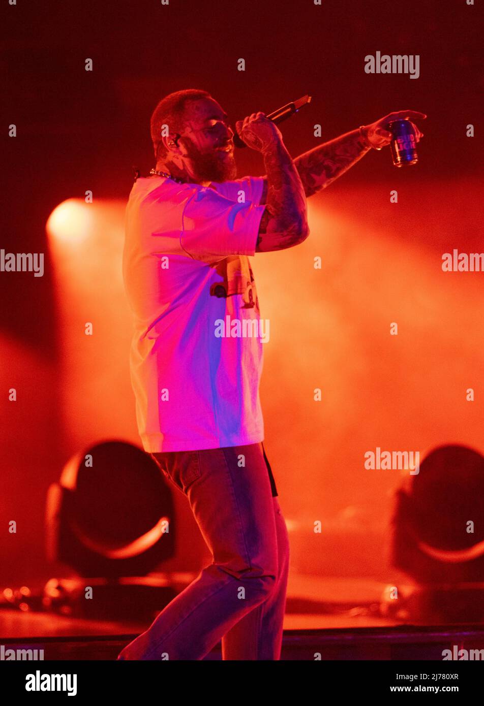 HOLLYWOOD, FL - MAY 5: Post Malone performs during the Formula 1 Miami ...