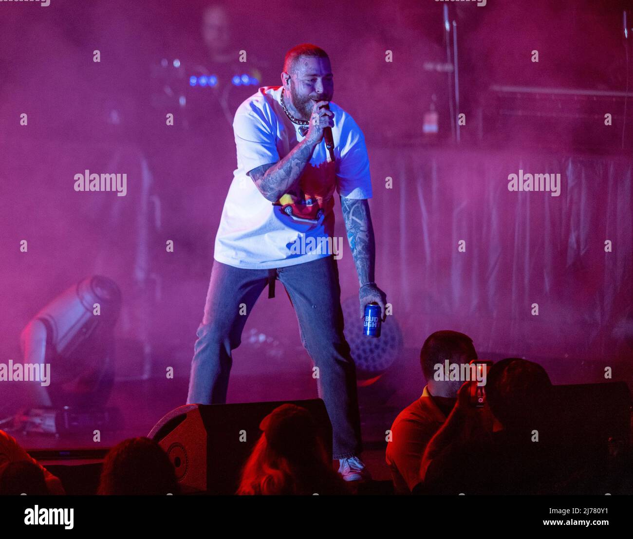 HOLLYWOOD, FL - MAY 5: Post Malone performs during the Formula 1 Miami ...