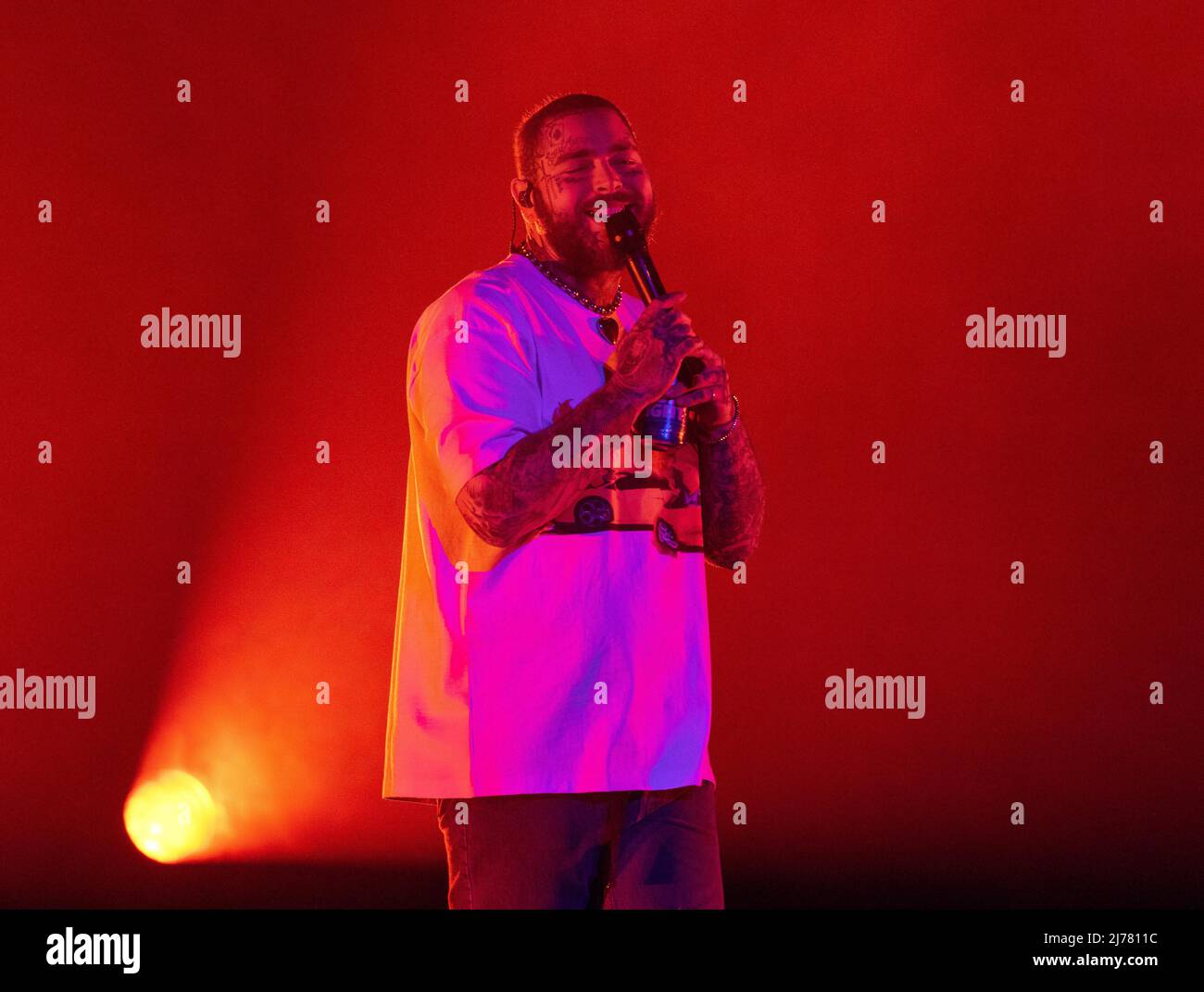 HOLLYWOOD, FL - MAY 5: Post Malone performs during the Formula 1 Miami ...