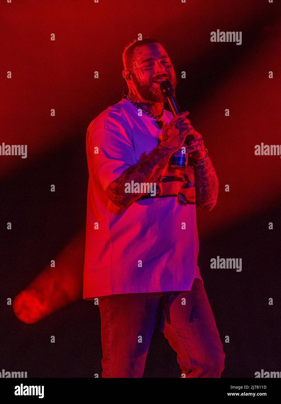 HOLLYWOOD, FL - MAY 5: Post Malone performs during the Formula 1 Miami ...