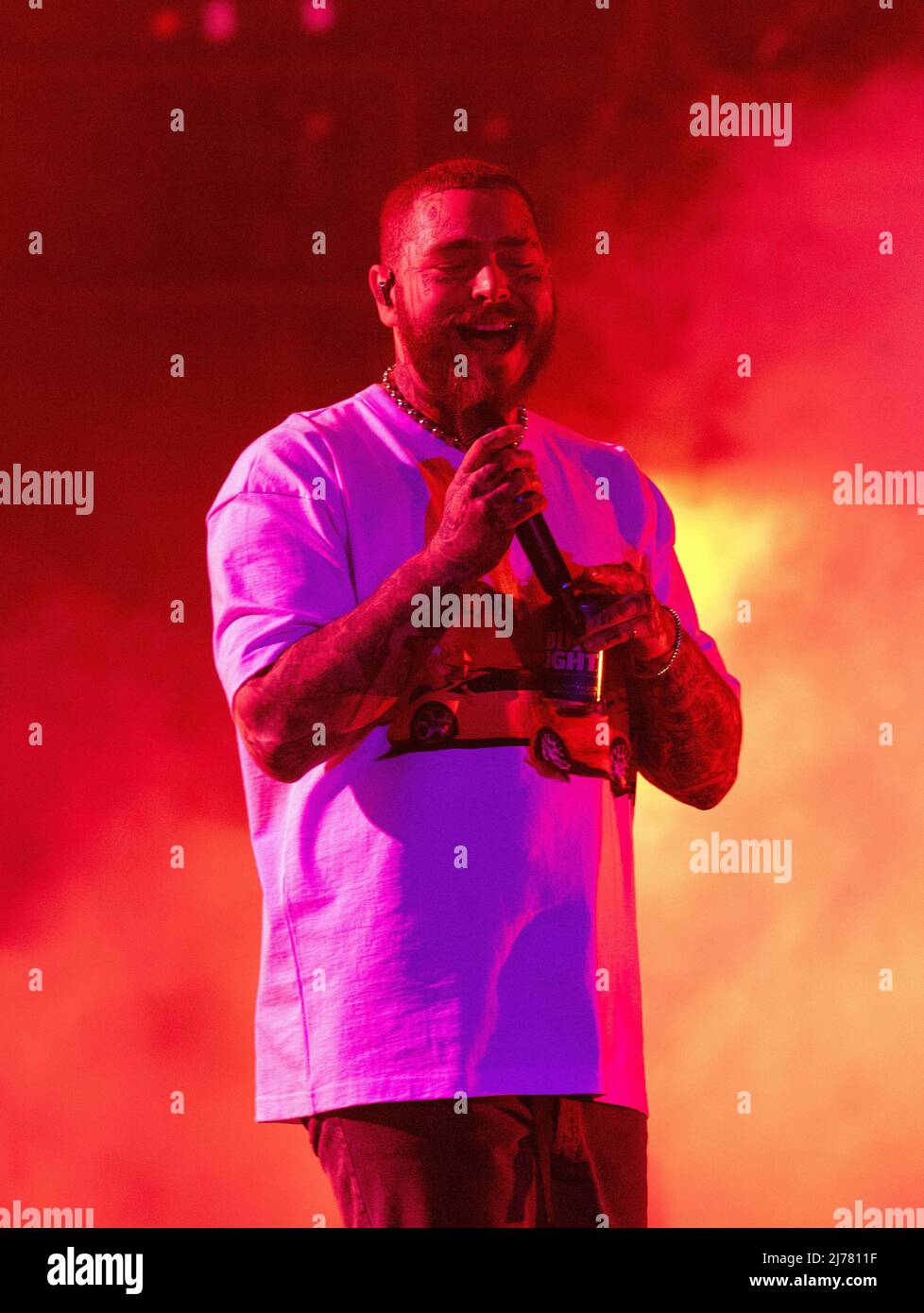 HOLLYWOOD, FL - MAY 5: Post Malone performs during the Formula 1 Miami ...