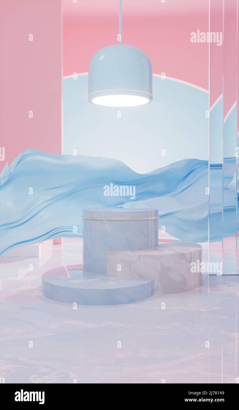 Flowing wave cloth, 3d rendering. Computer digital drawing Stock Photo ...