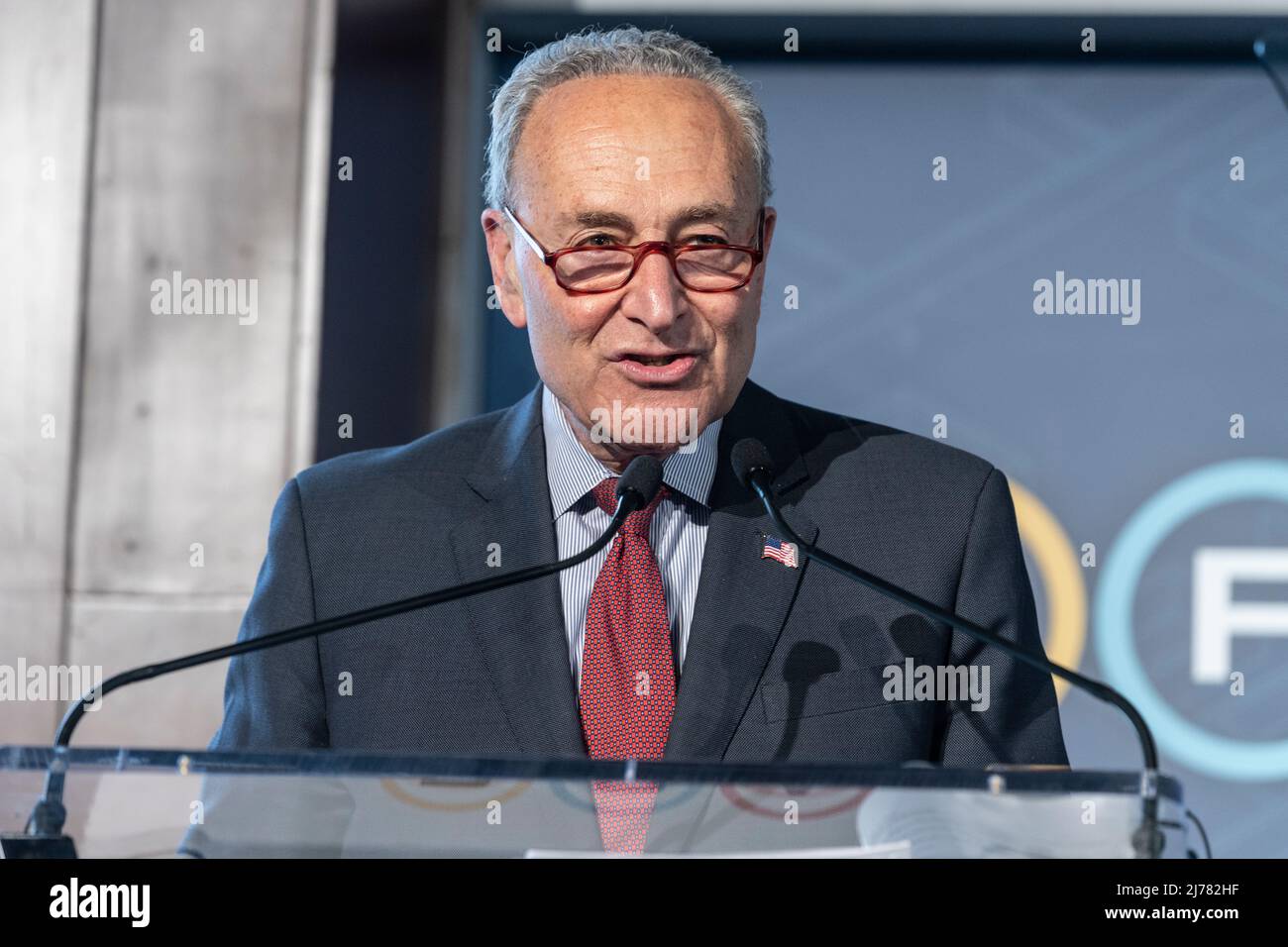 New York, NY - May 6, 2022: US Senator Charles Schumer attends RPA 100 ...