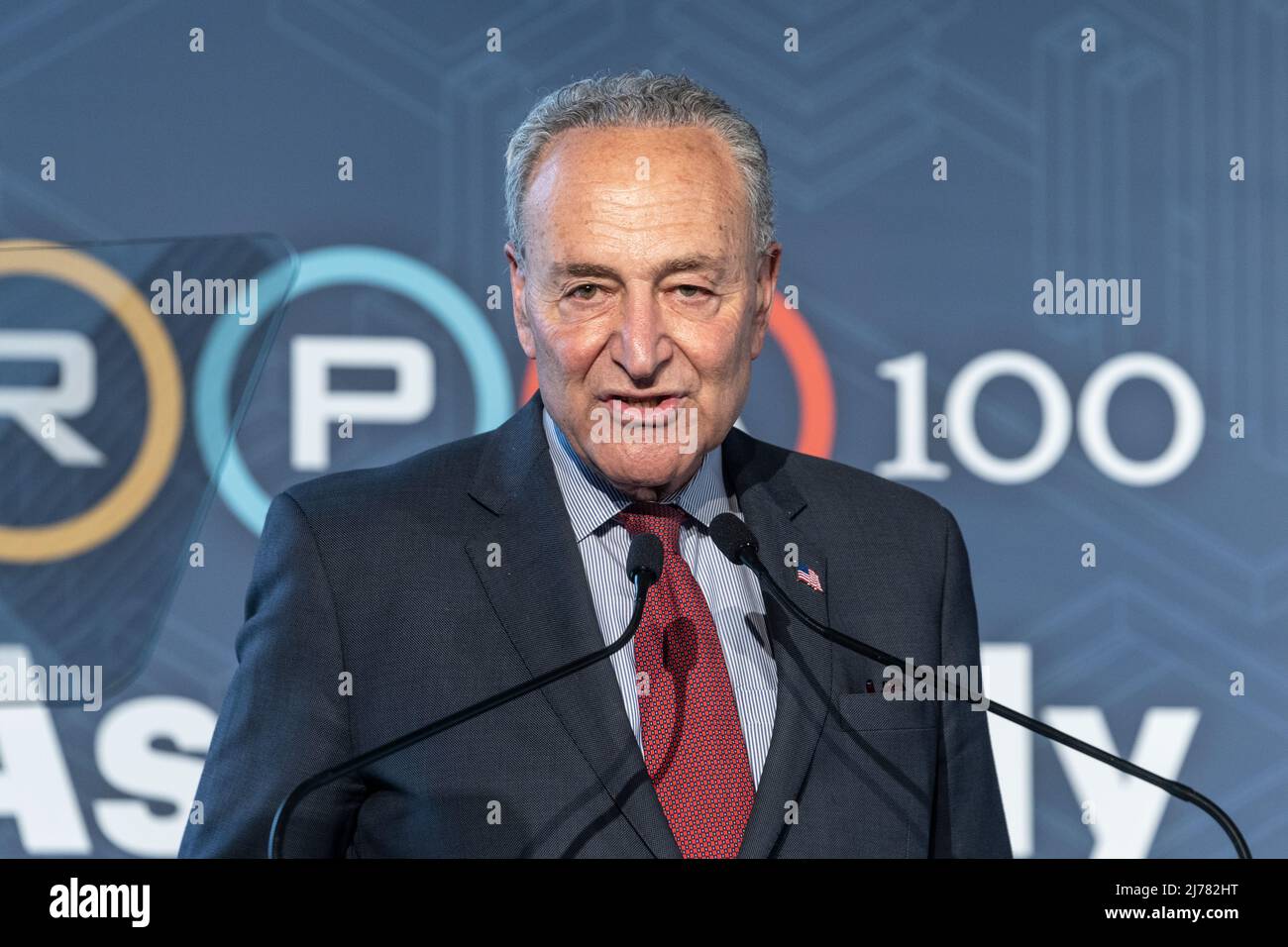 New York, NY - May 6, 2022: US Senator Charles Schumer attends RPA 100 ...