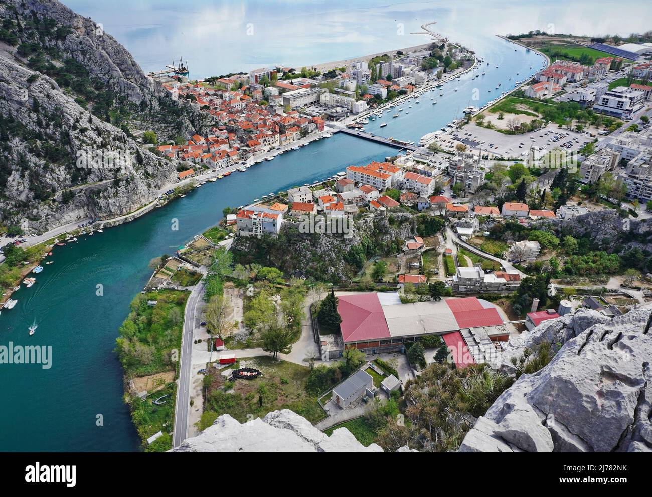 Townscape of Omis in Croatia Stock Photo - Alamy