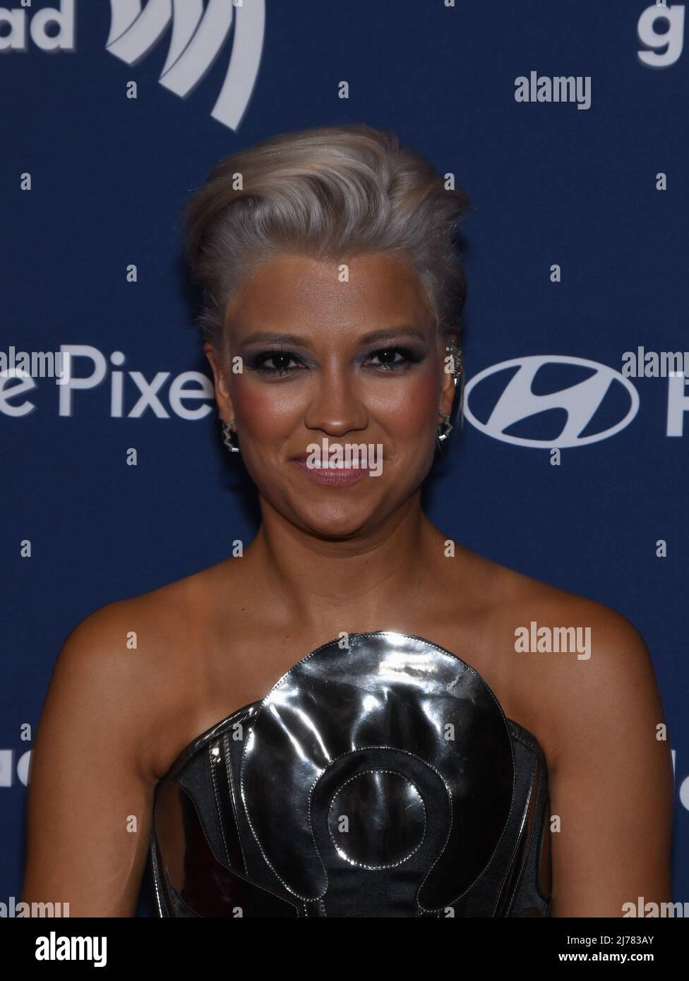 Victoria Brito attends 33rd Annual GLAAD Media Awards at New York ...