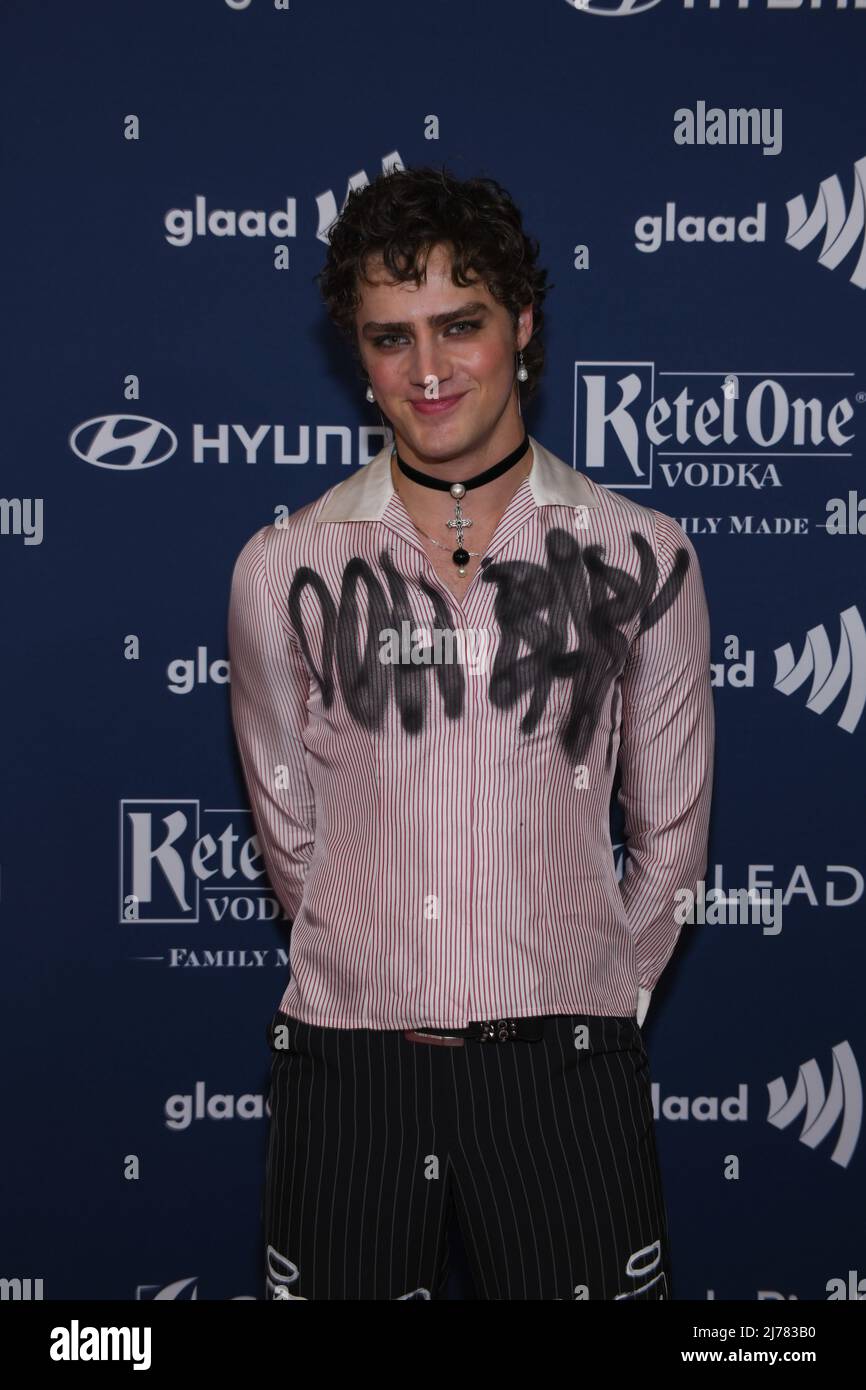 Fin Argus attends 33rd Annual GLAAD Media Awards at New York Hilton ...