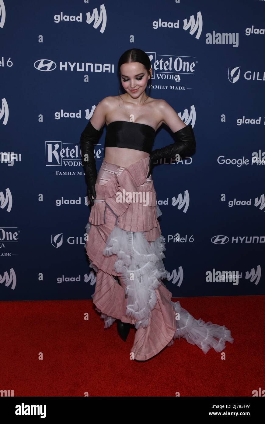 Dove Cameron attends 33rd Annual GLAAD Media Awards at New York Hilton ...