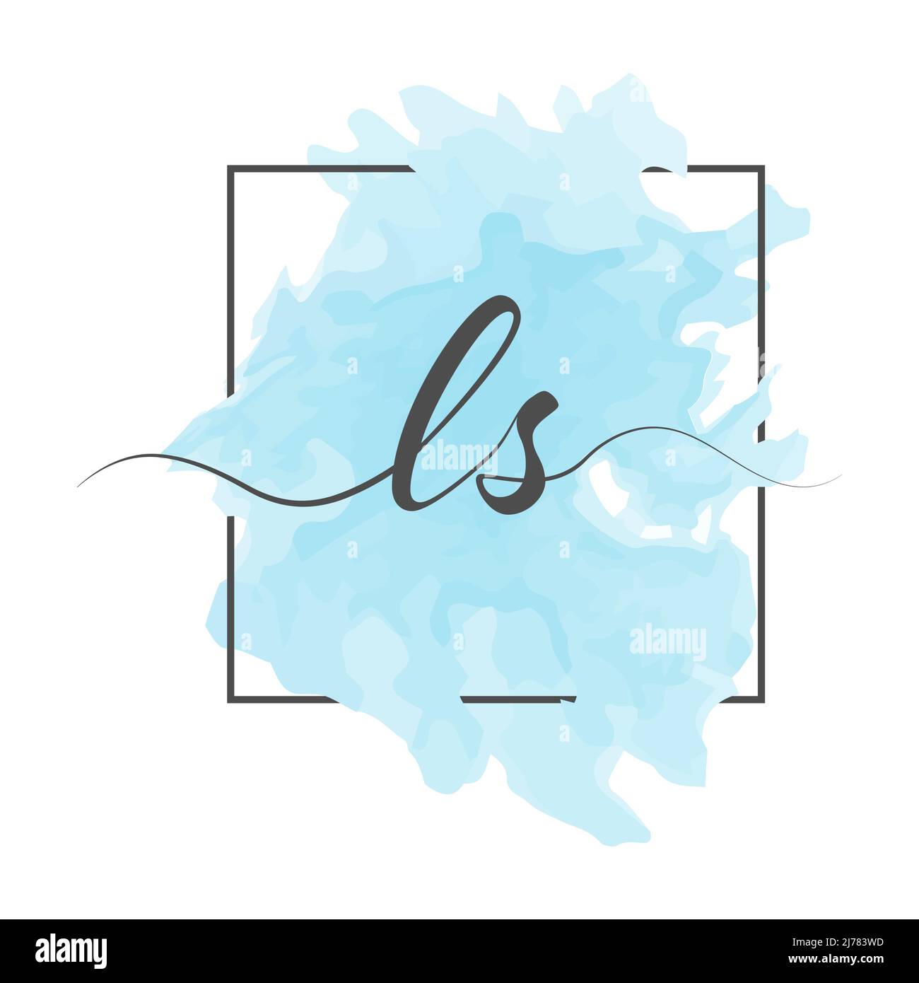 Letter l hand written logo hi-res stock photography and images - Alamy