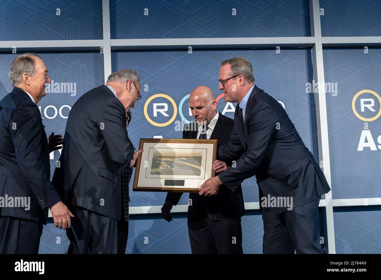 US Senator Charles Schumer receives The John Zuccotti award during RPA ...