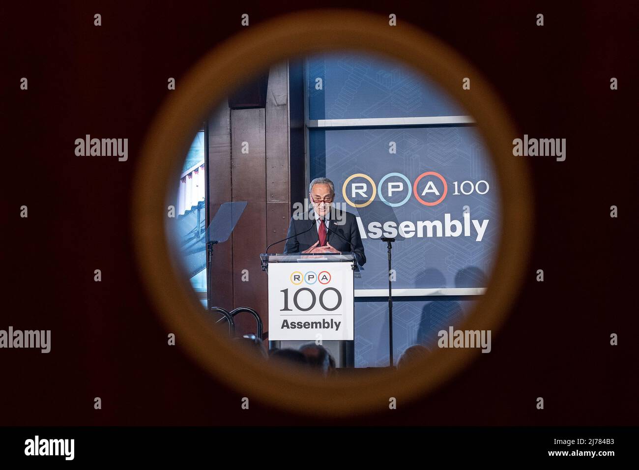 US Senator Charles Schumer attends RPA 100 Assembly luncheon at Pier 60 ...