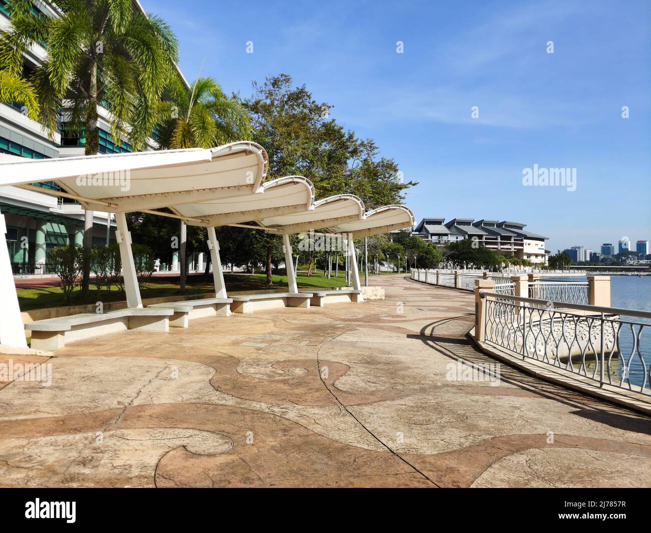 Cyberjaya,Malaysia - 25 April 2022 : Scenics view of the Perdana lake ...