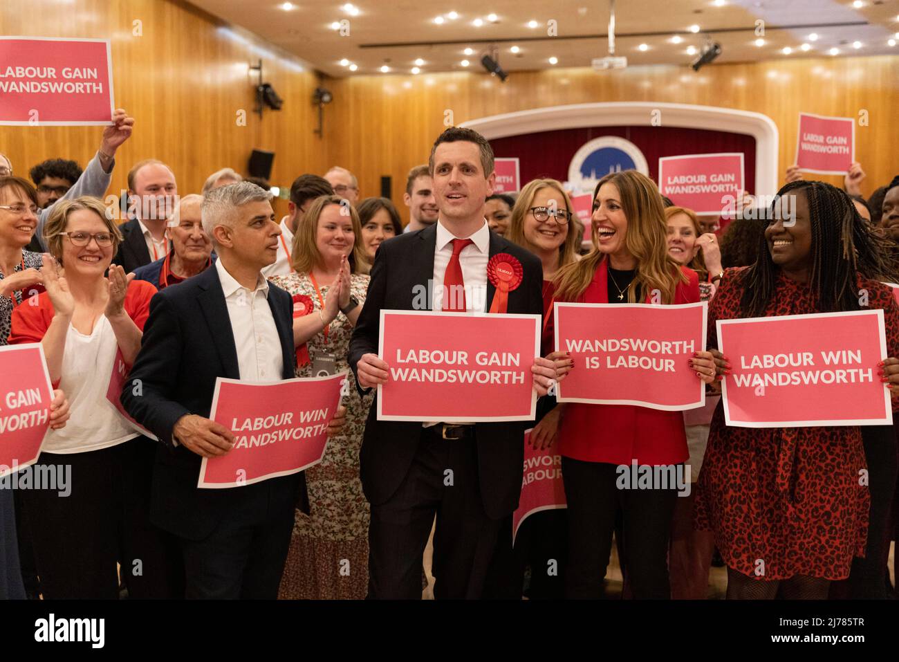Wandsworth, Southwest London, UK. 6th May 2022. Sadiq Khan with Dr ...
