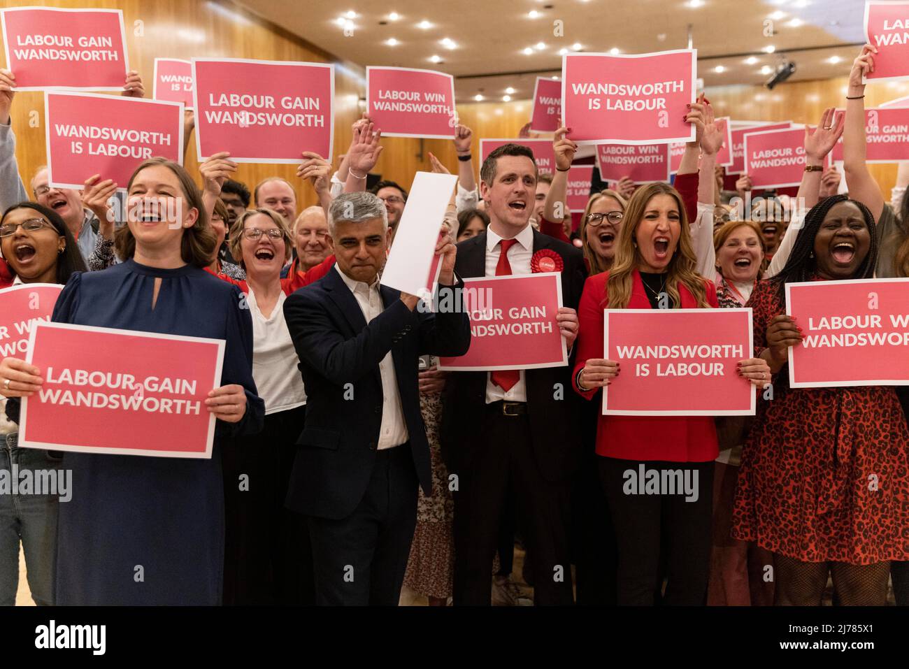 Wandsworth, Southwest London, UK. 6th May 2022. Sadiq Khan with Dr ...