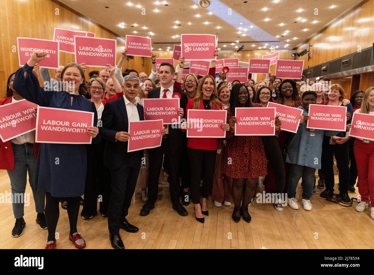 Wandsworth, Southwest London, UK. 6th May 2022. Sadiq Khan with Dr ...
