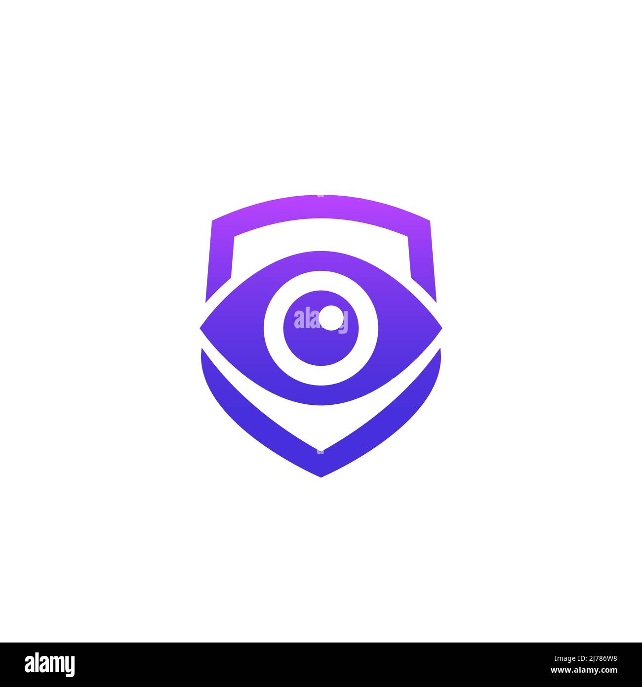 Eye and shield vector logo design Stock Vector Image & Art - Alamy
