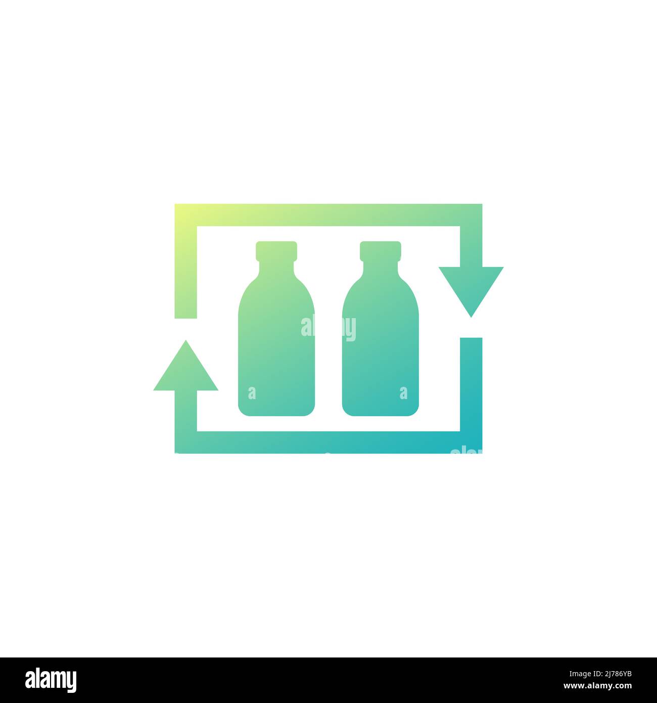 plastic bottles recycling icon, vector Stock Vector Image & Art - Alamy