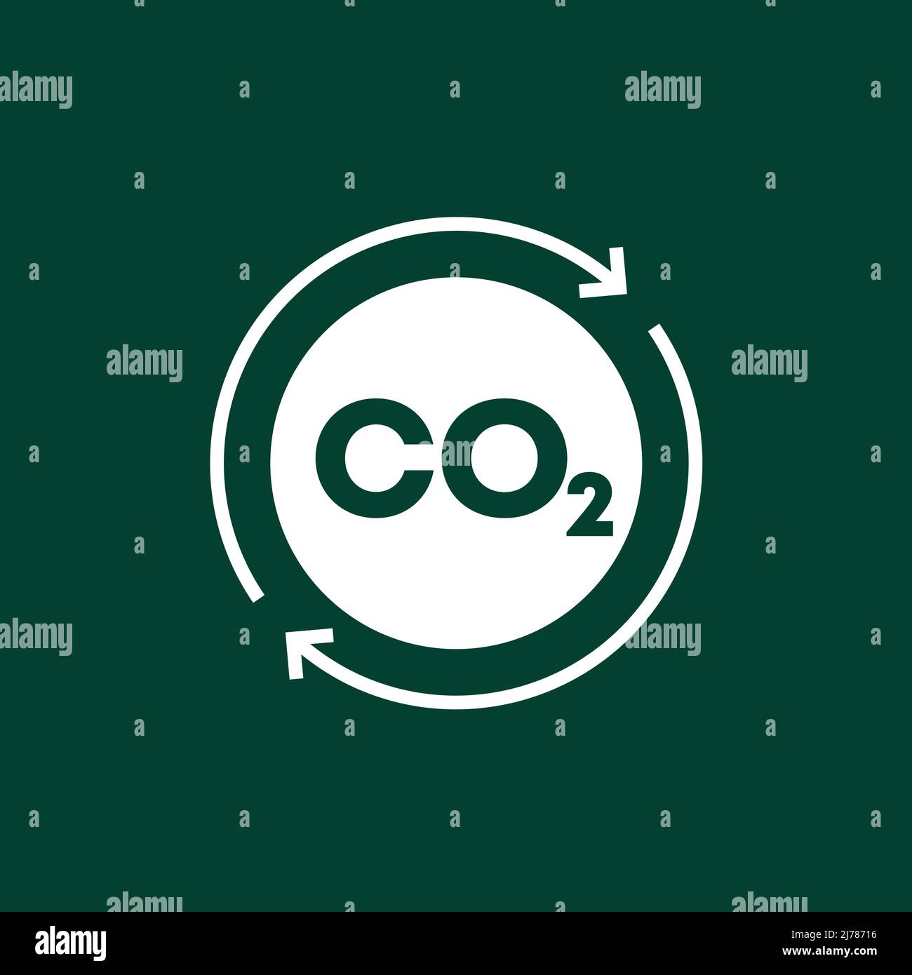 carbon offset, co2 gas reduction icon Stock Vector Image & Art - Alamy
