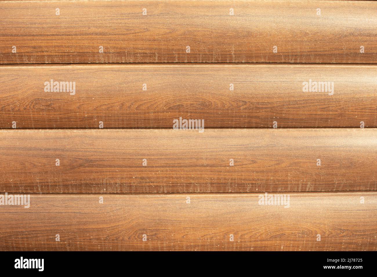 Shade made of wood. Wooden background. Light on surface. Brown cladding ...