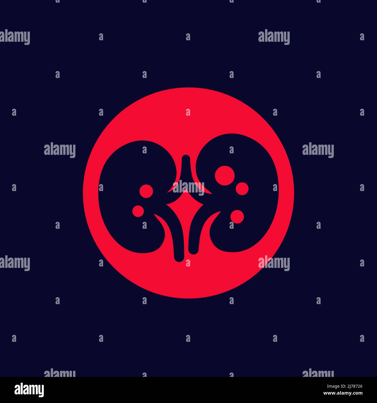 kidney stones and renal pain icon, vector Stock Vector Image & Art - Alamy