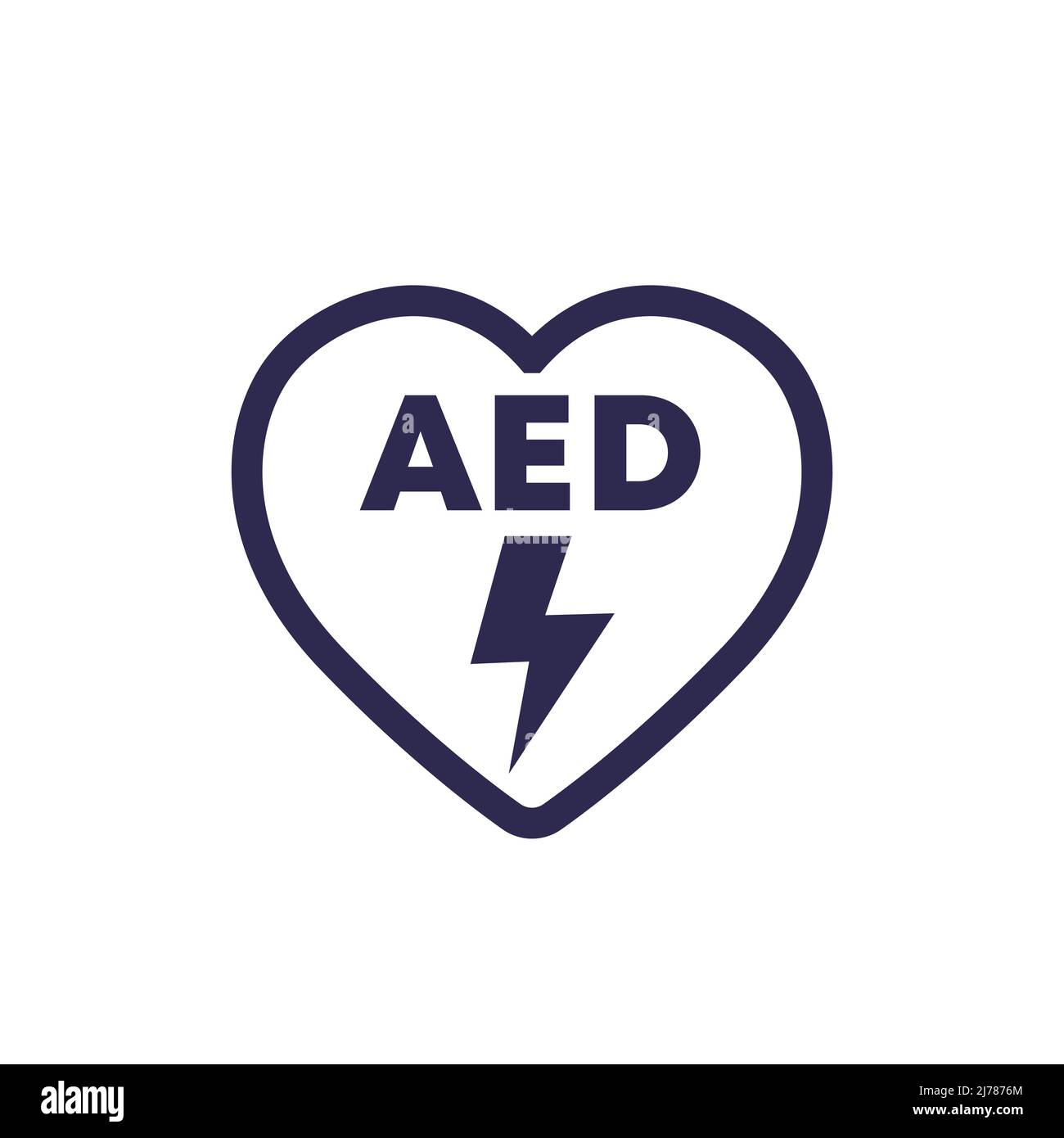 AED icon, automated external defibrillator Stock Vector Image & Art - Alamy