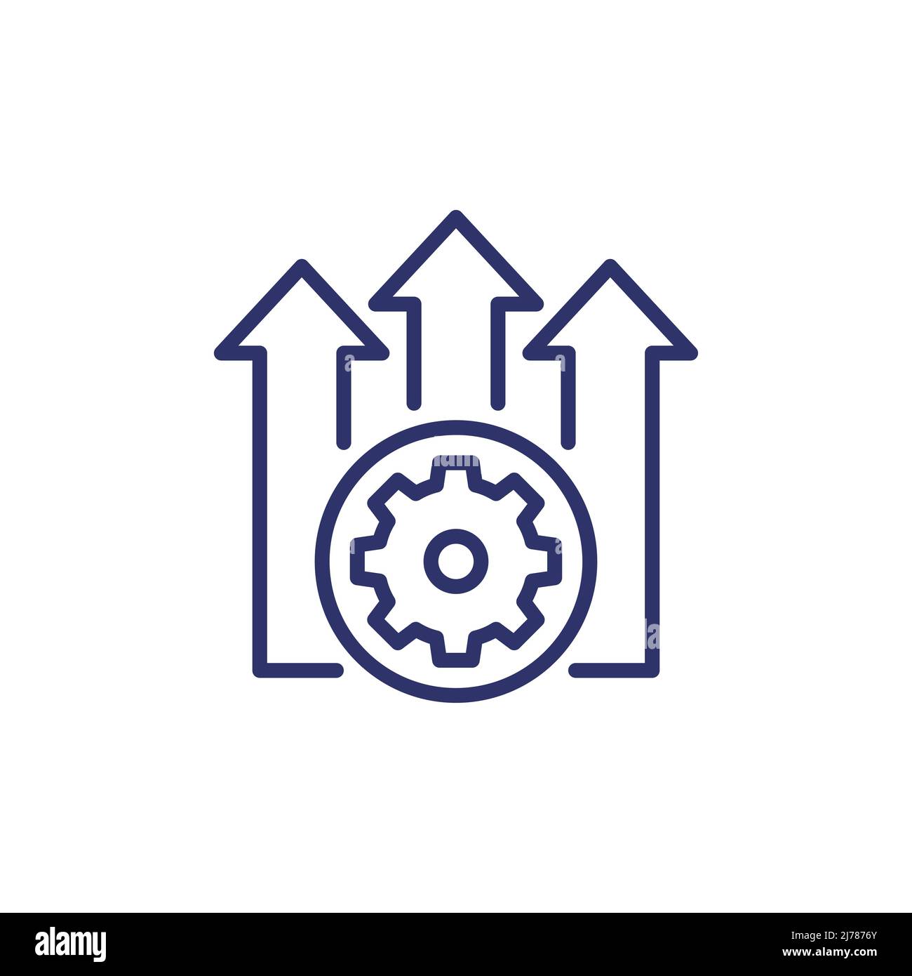 Continuous improvement process icon Cut Out Stock Images & Pictures - Alamy