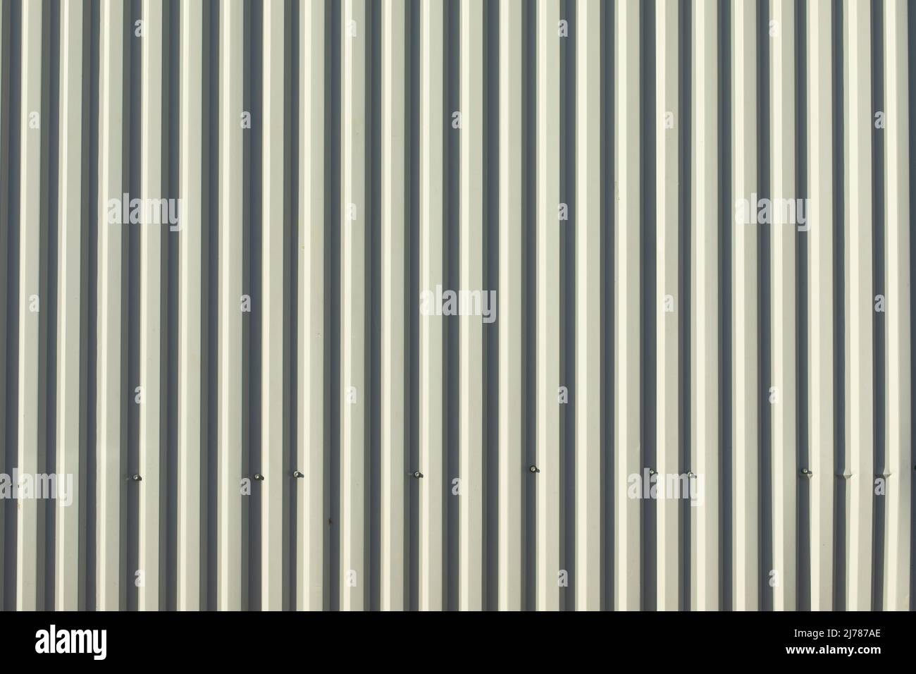 Texture of white fence. Steel fence. Background of vertical lines Stock ...