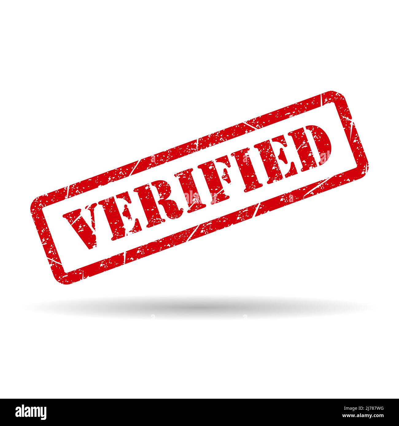 Verified stamp symbol shadow, label sticker sign button, text banner ...