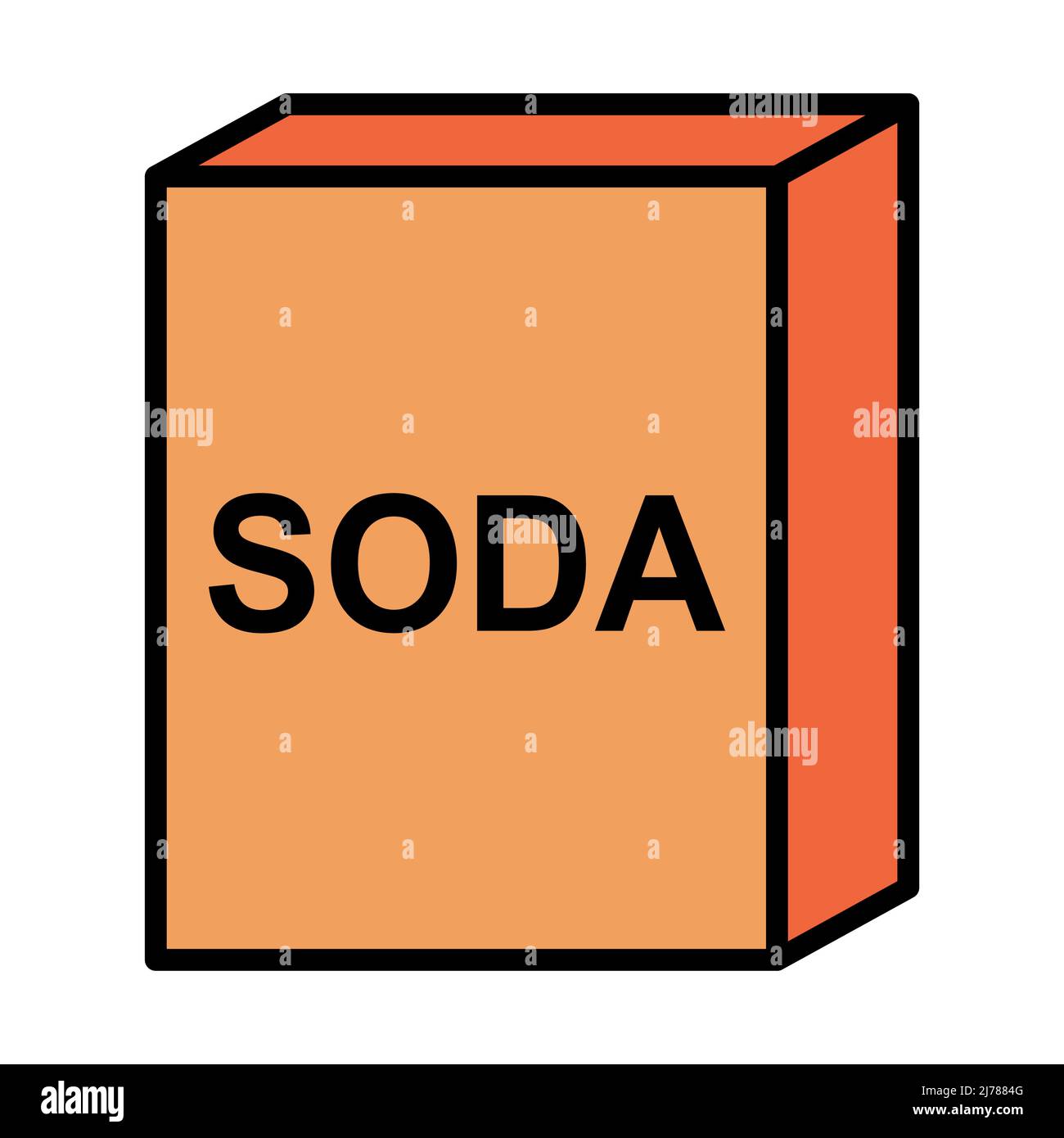 Baking soda ingredient icon, cook food design symbol, bakery product ...