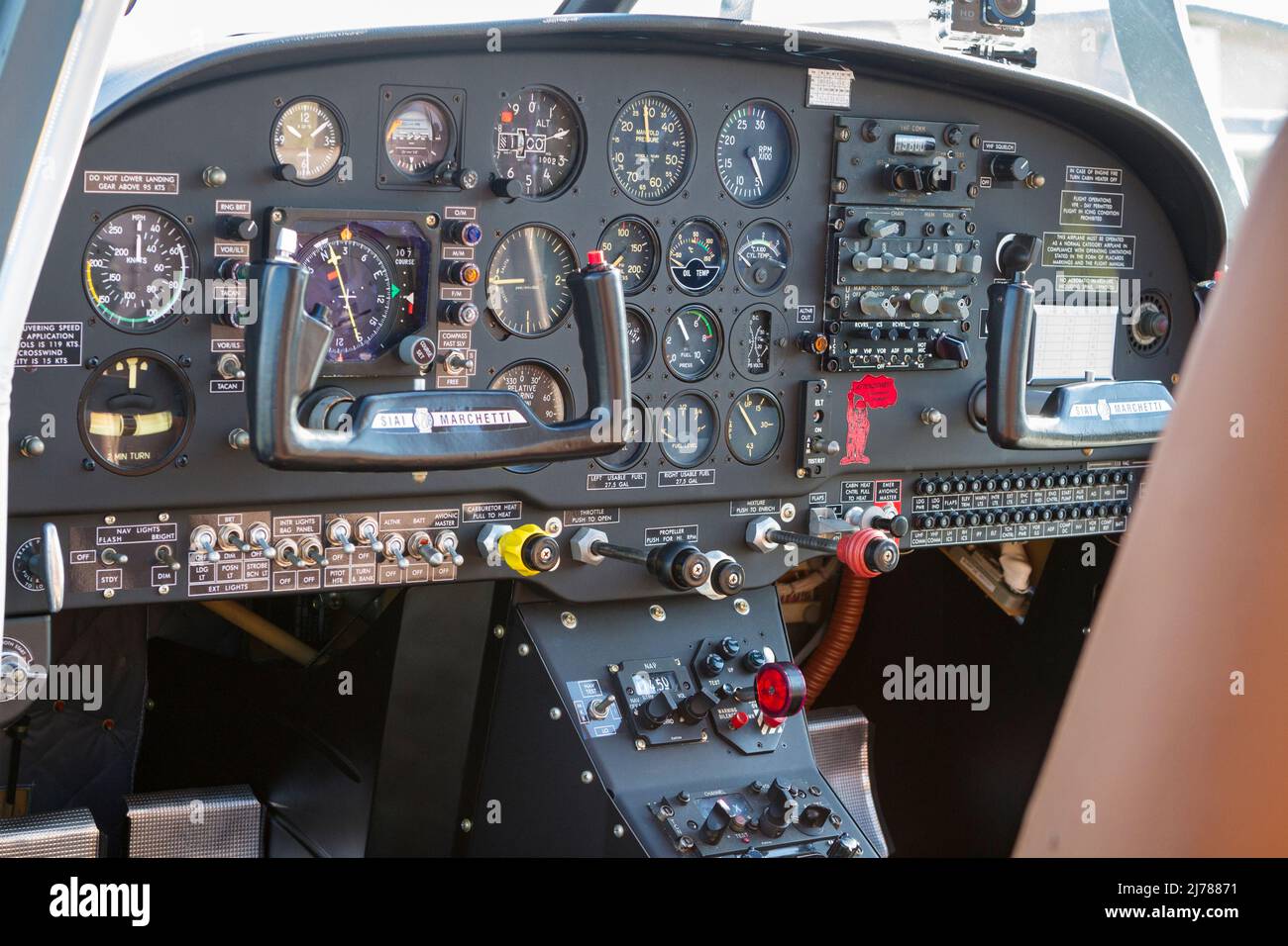 An Italian Air Force Siai U-208 (or S.208M) manufactured by SIAI ...