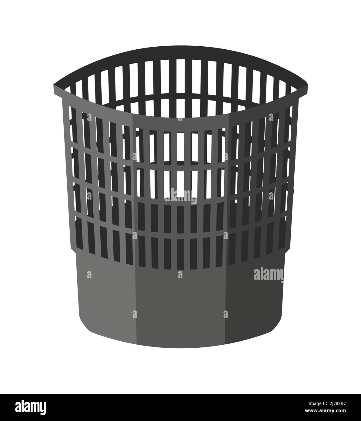 Metal rubbish trash can Stock Vector Images - Alamy