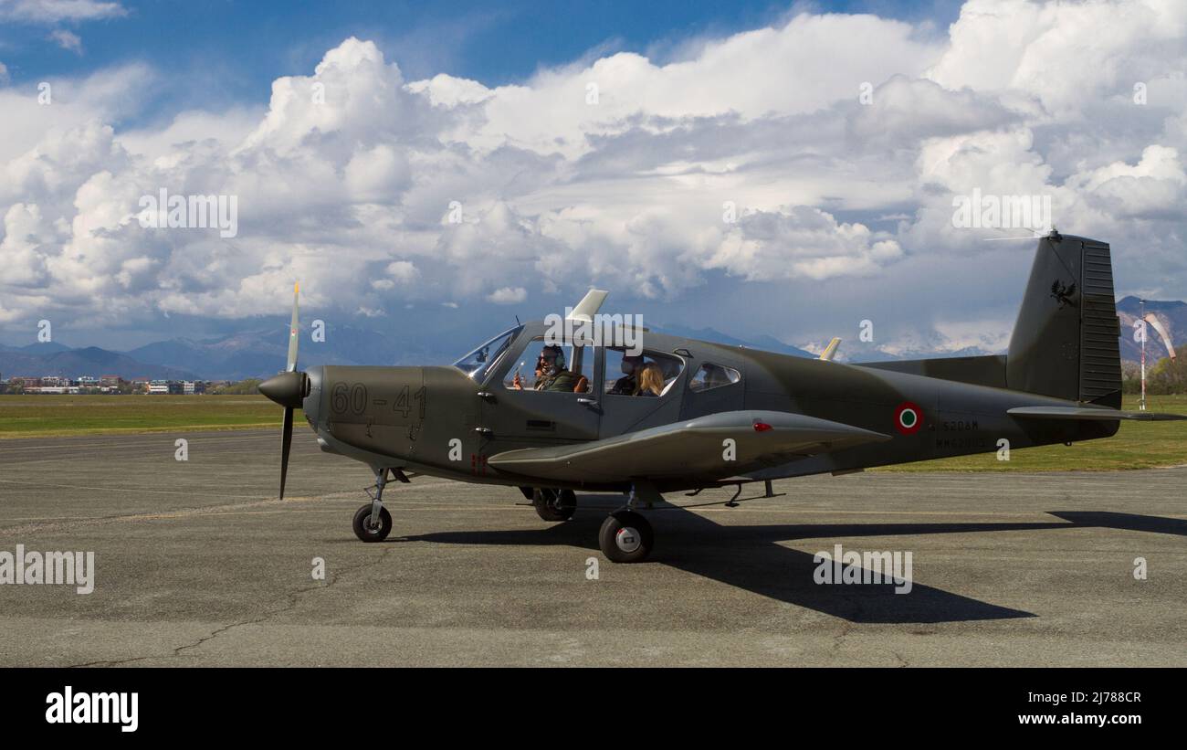 An Italian Air Force Siai U-208 (or S.208M) manufactured by SIAI ...
