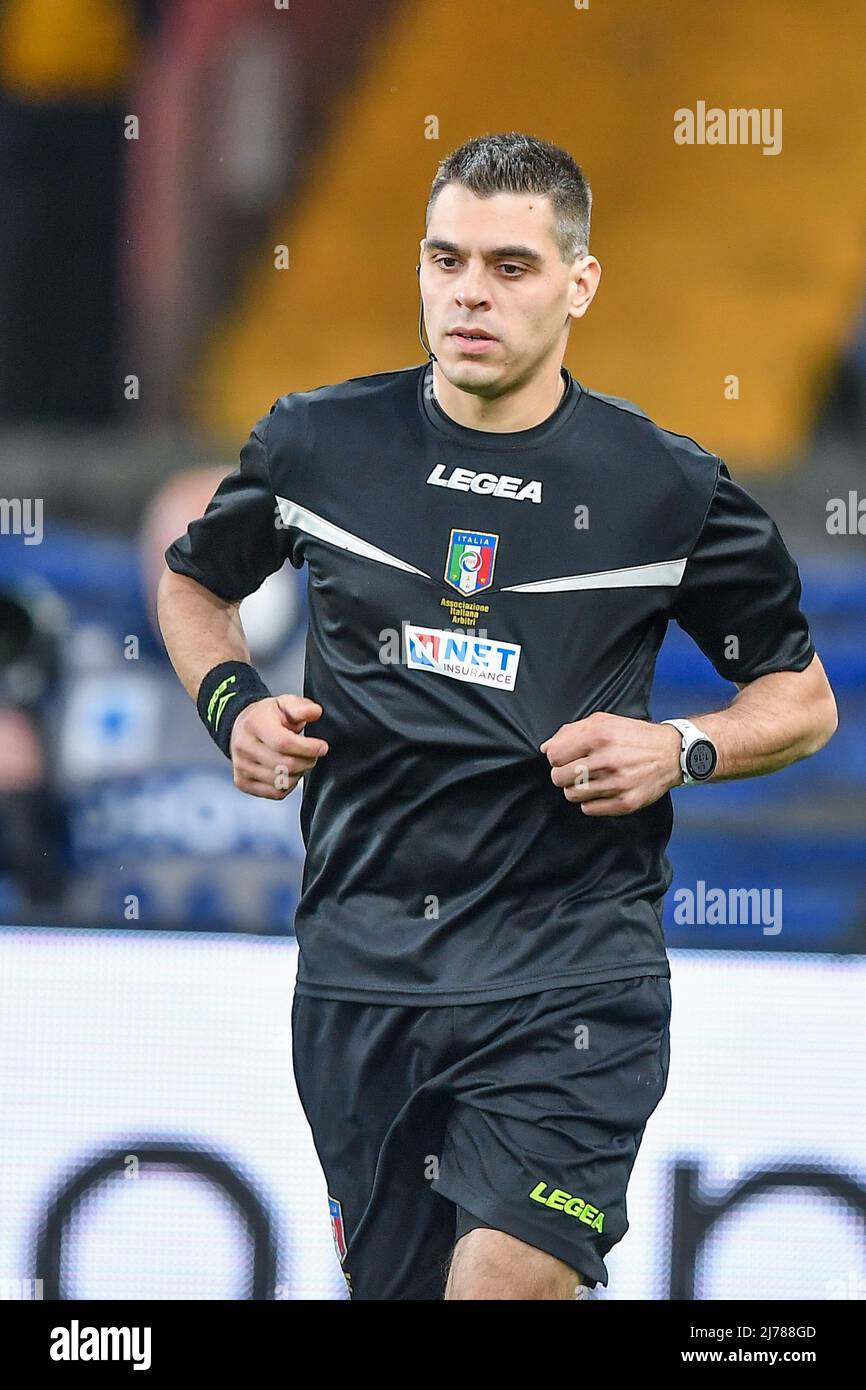 Luigi Ferraris stadium, Genova, Italy, May 06, 2022, The Referee of the ...