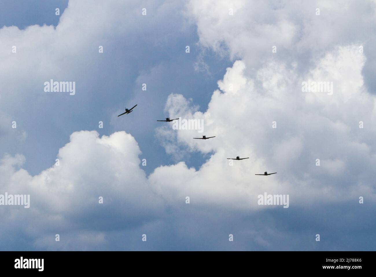 Close flight formation of Siai U-208 (or S.208M) operated by Italian ...