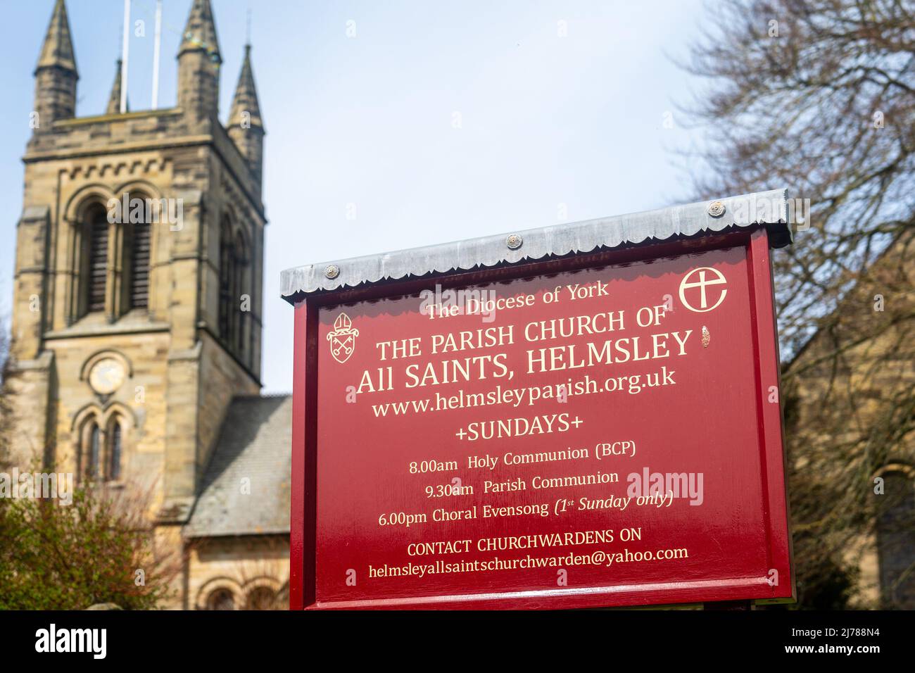 Parish Church of All Saints Helmsley in the Diocese of York Stock Photo ...