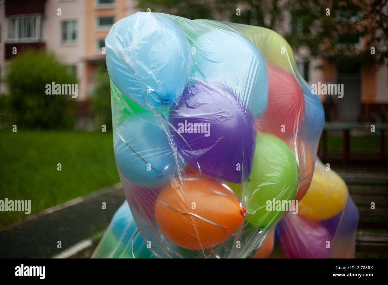 Balloons in package. Details of holiday. Balloons for children with ...