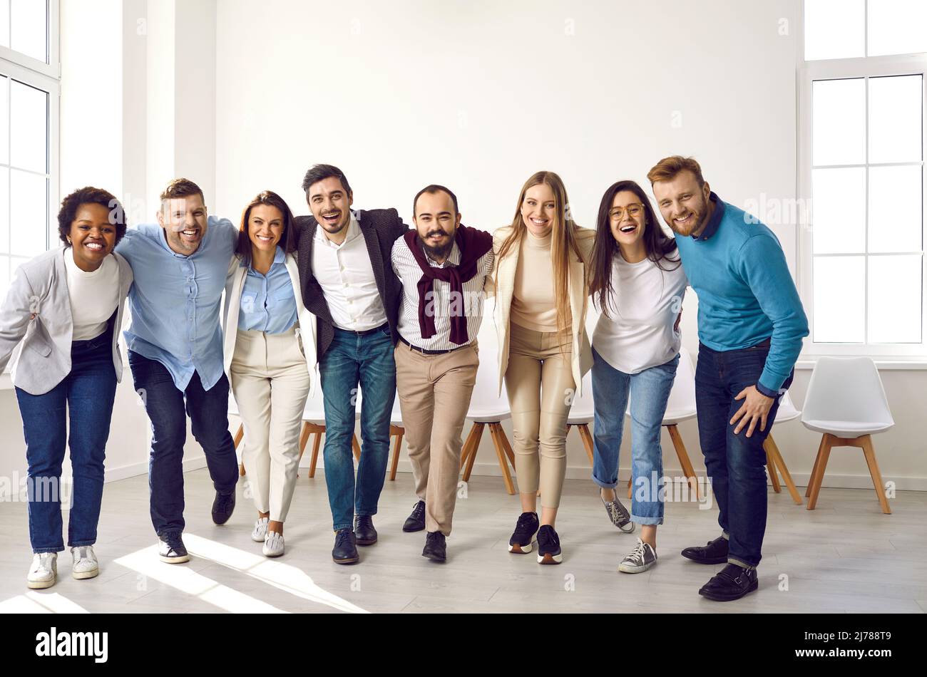 Portrait team creative people together hi-res stock photography and ...