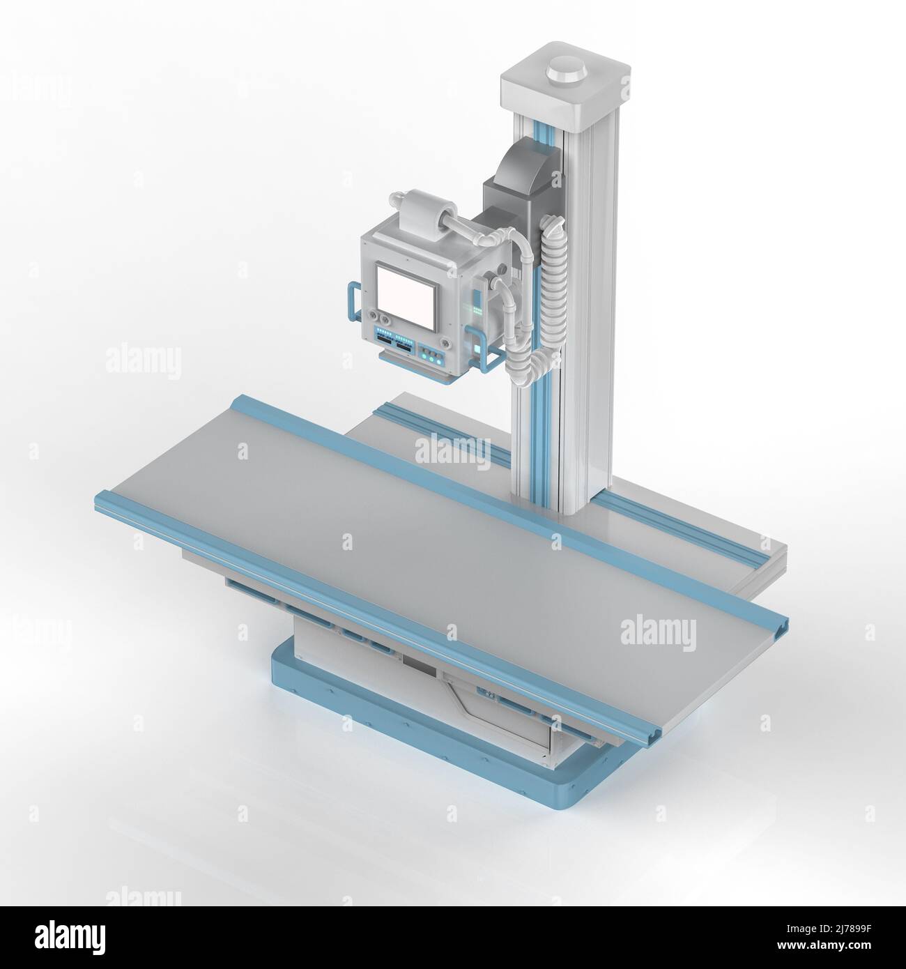 3d rendering x-ray scanner machine for radiology treatment Stock Photo ...