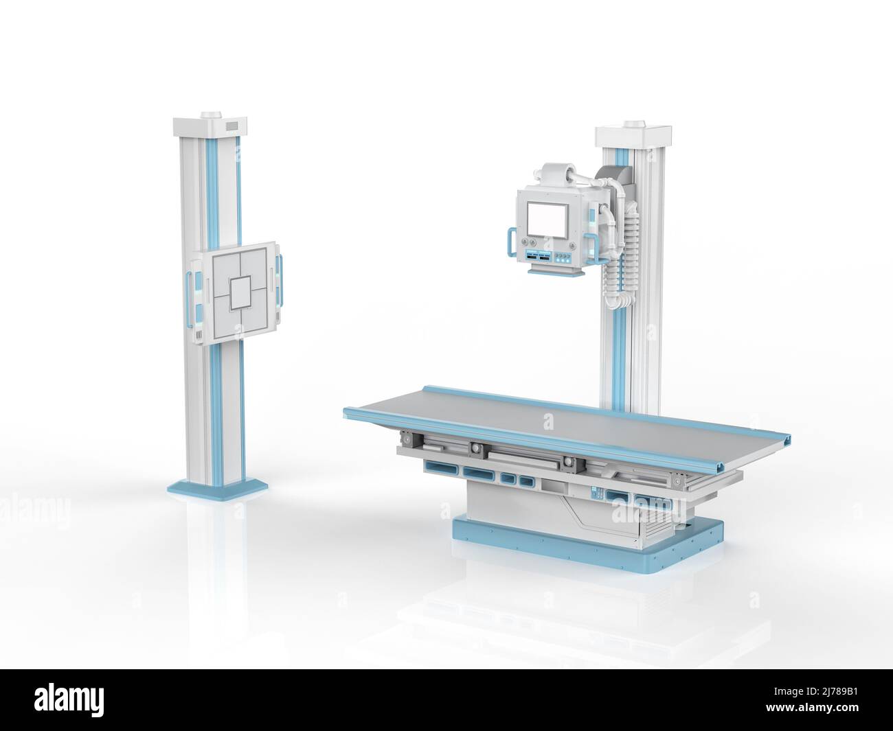 3d rendering x-ray scanner machine for radiology treatment Stock Photo ...