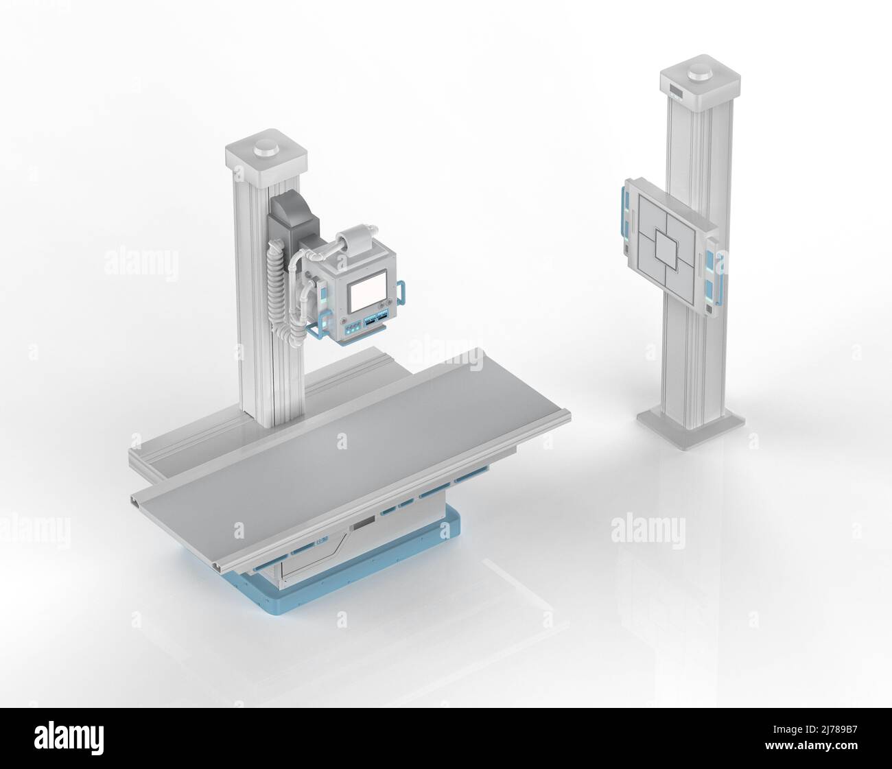 3d rendering x-ray scanner machine for radiology treatment Stock Photo ...