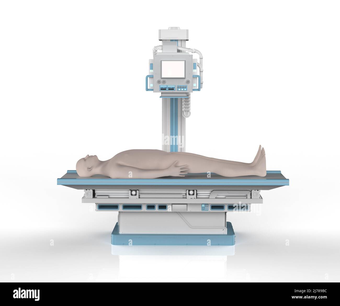 3d rendering x-ray treatment with x-ray scanner machine and model ...