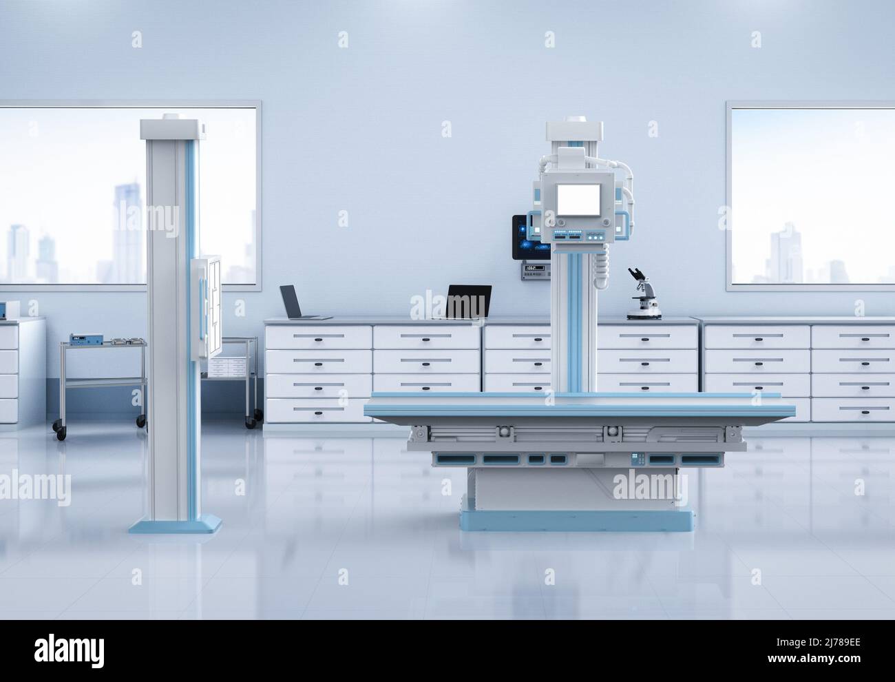 3d rendering x-ray scanner machine for radiology treatment Stock Photo ...