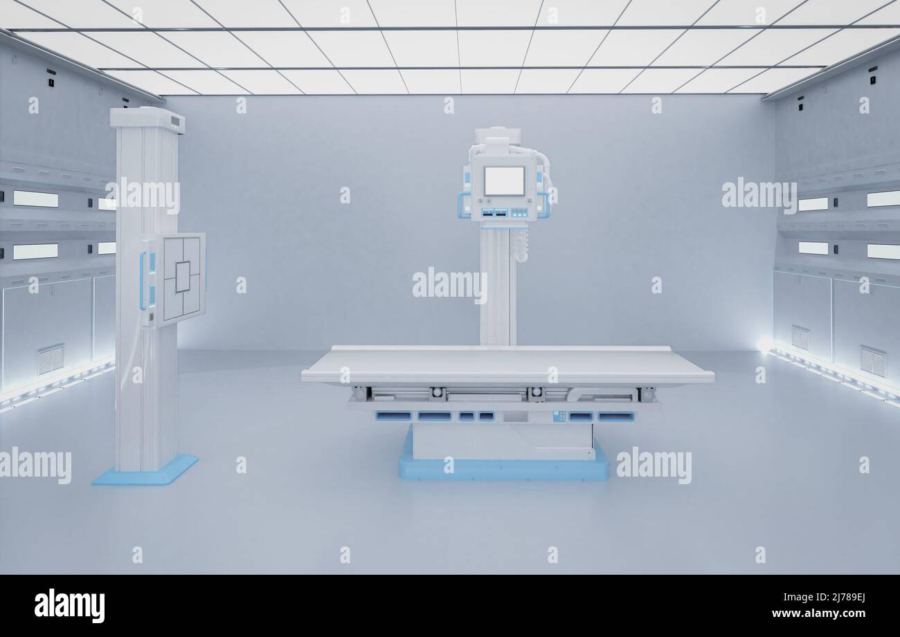 3d rendering x-ray scanner machine for radiology treatment Stock Photo ...